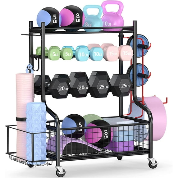 Mythinglogic Dumbbell Rack, Weight Rack for Dumbbells, Home Gym Storage ...
