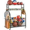 Trigon Sports Lockable Ball Storage Cart, Indoor Outdoor Rolling Ball ...