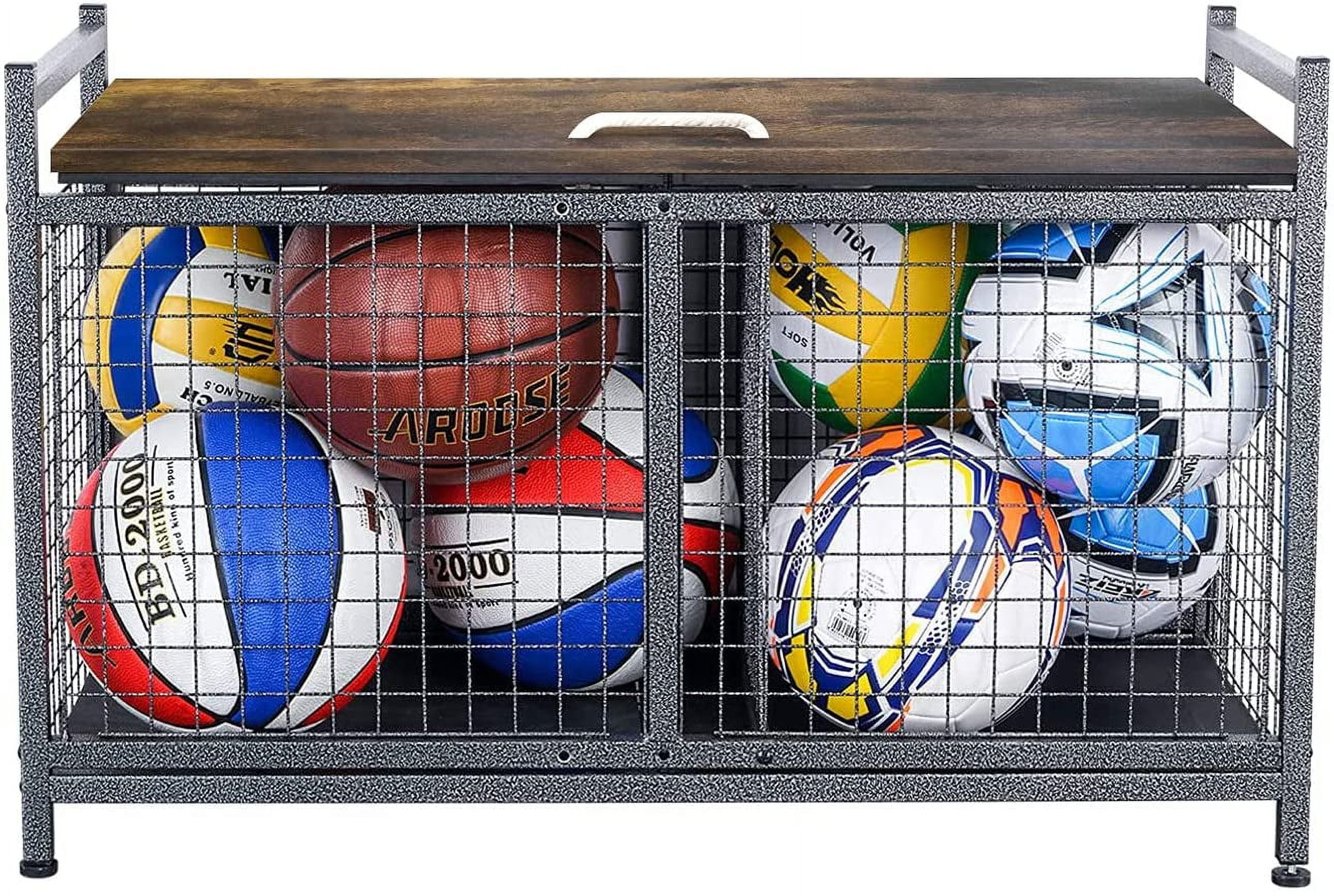 Mythinglogic Heavy-Duty Storage Bench for Garage,Sports Equipment ...