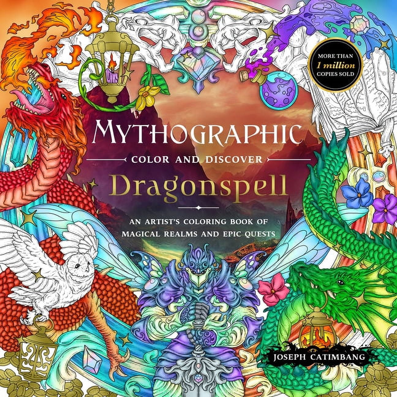 Mythographic Color and Discover: Dragonspell: An Artist's Coloring Book ...