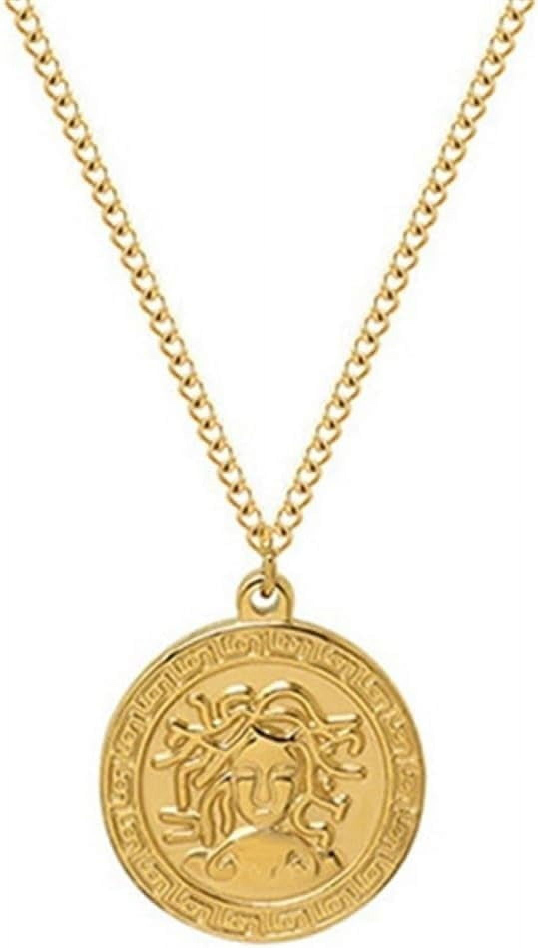 Mythology Medusa Gorgon Necklace,Ancient Greek Symbol Amulet Medal ...
