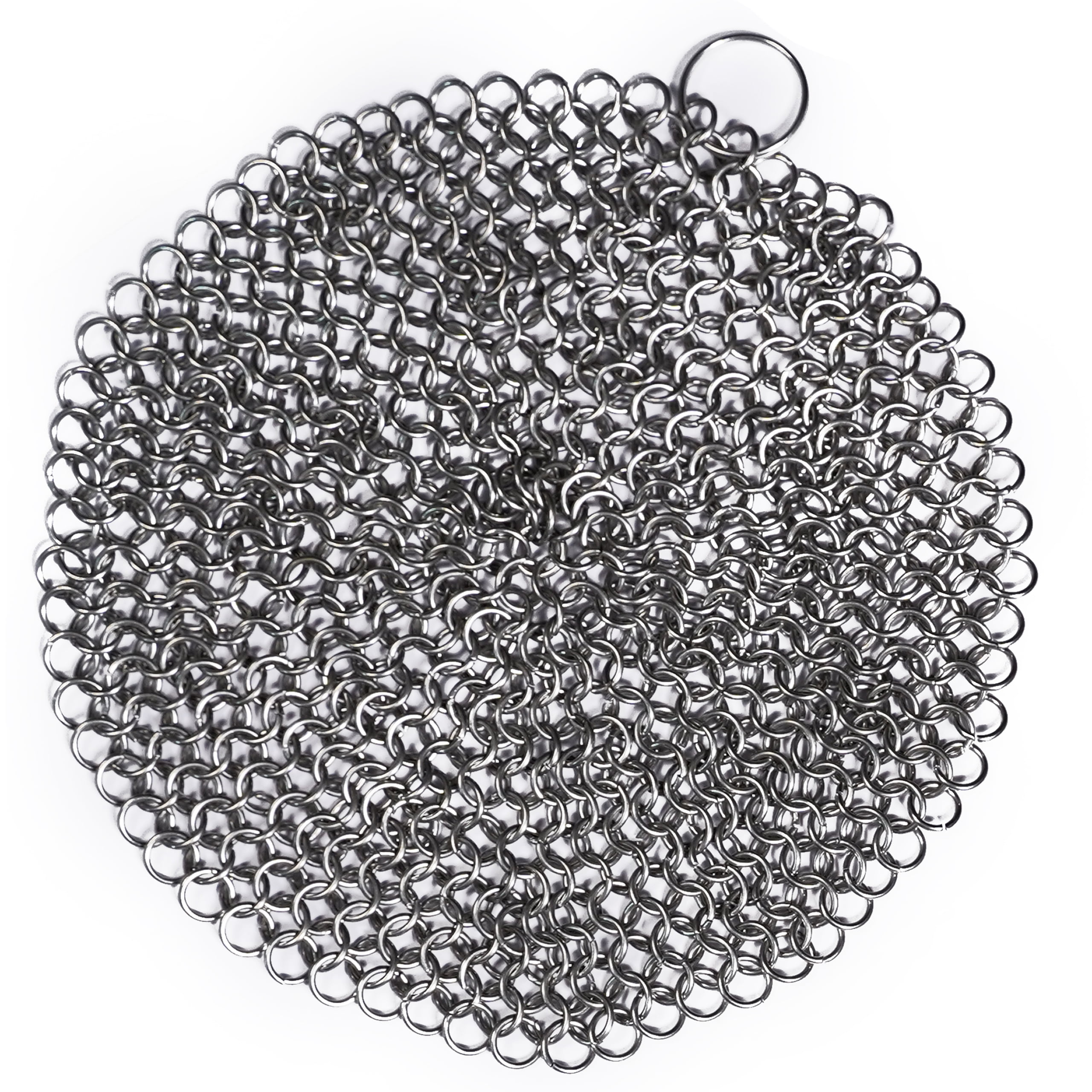 Mythrojan Stainless Steel Cast Iron Skillet Cleaner Chainmail Cleaning ...