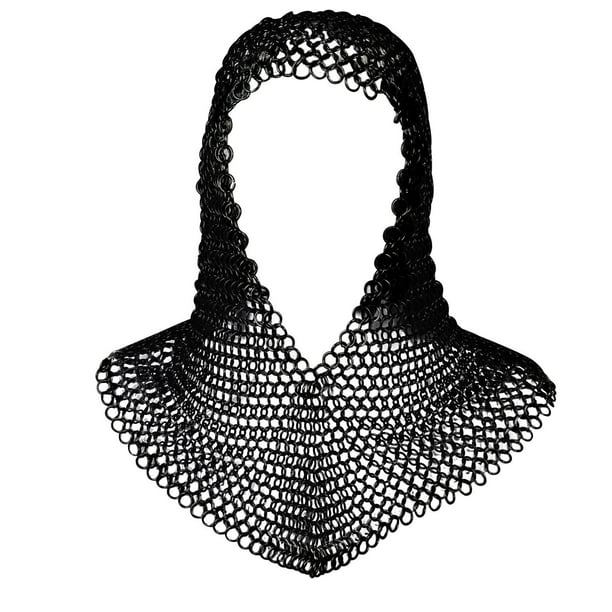 Mythrojan Chainmail Coif Medieval Knight Renaissance Armor Chain Mail ...