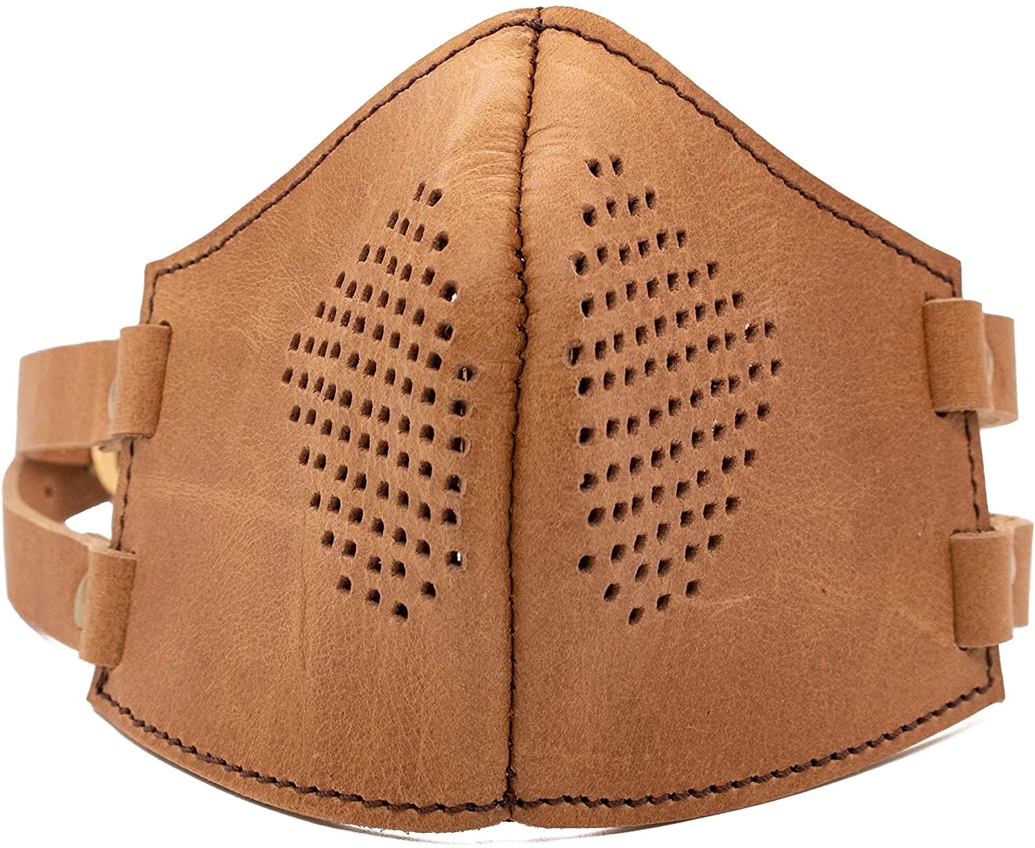 Mythrojan Leather Half Face Mask, Brown - Walmart.com