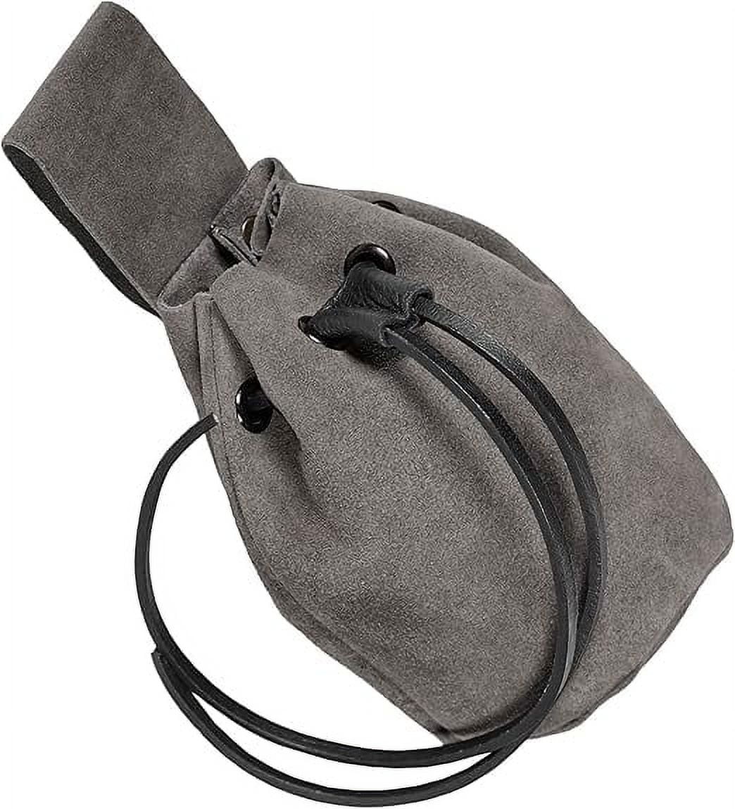 Mythrojan Medieval Belt Pouch Renaissance Costume Accessories Suede ...