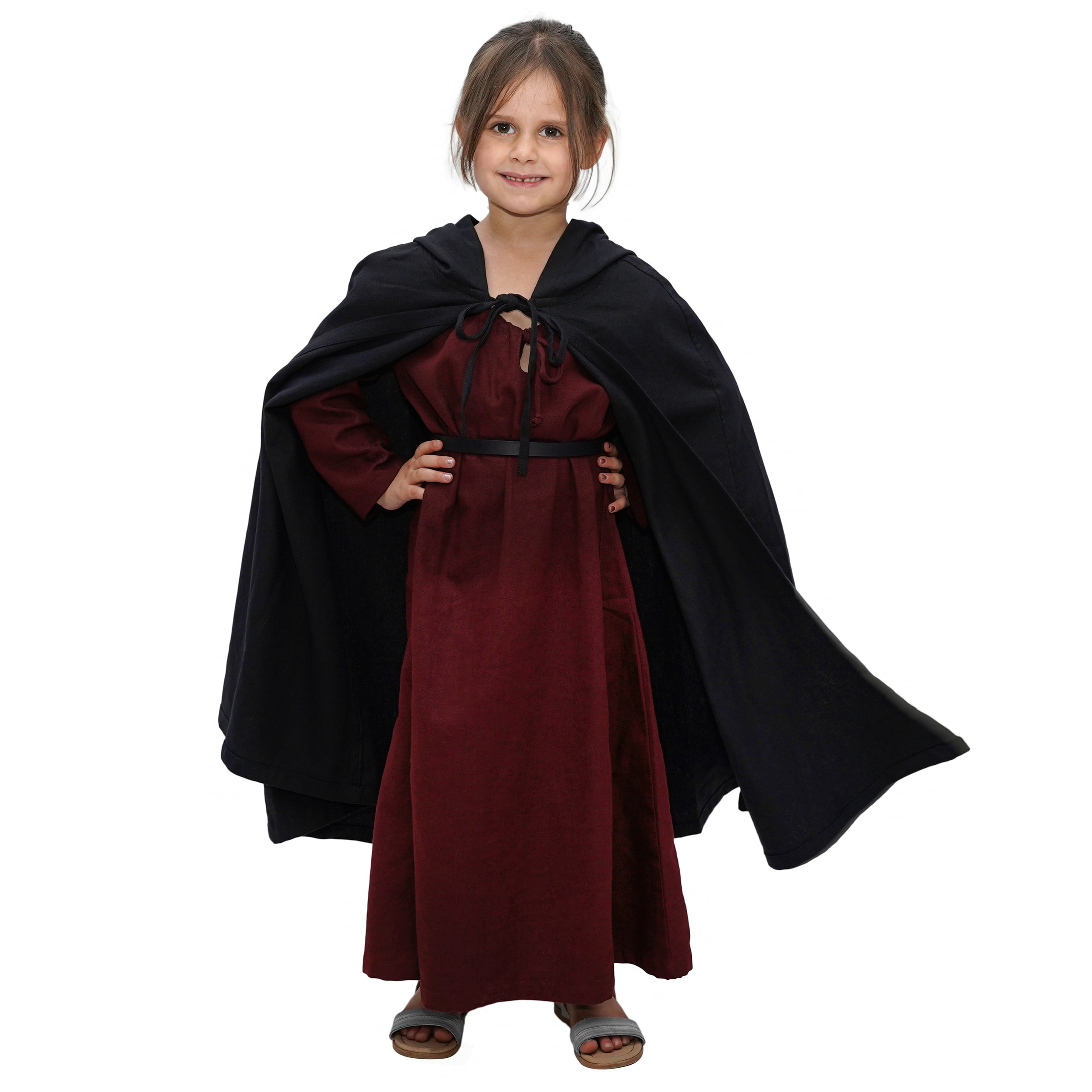 Mythrojan Medieval Canvas Cloak Adventurer with 100% Cotton Cape ...