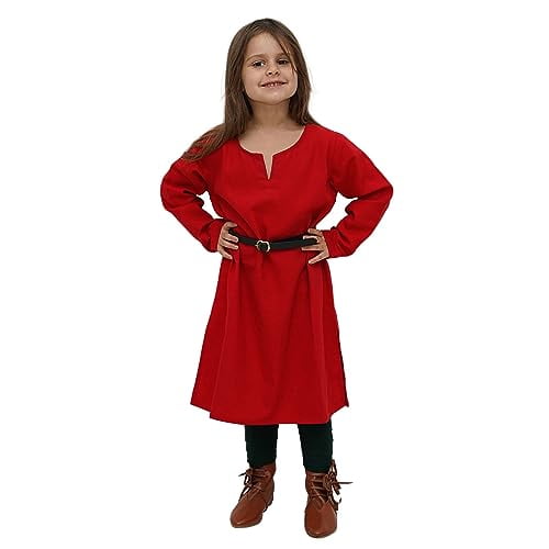 Mythrojan Medieval Viking Knight Tunic 100% Cotton Kids Renaissance ...