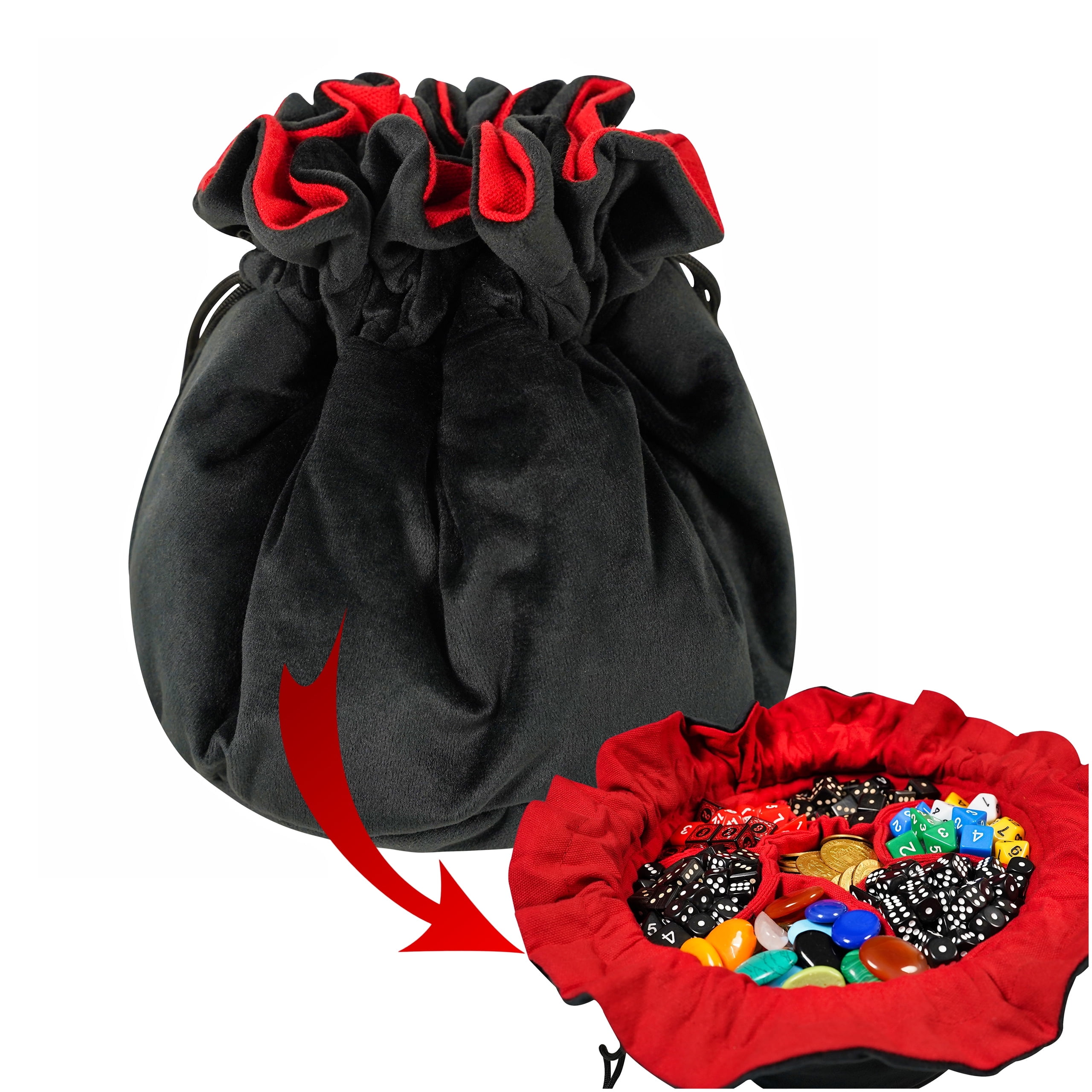 Mythrojan Renaissance Dice Bag with Multi Section Pouch and Waist Pouch ...