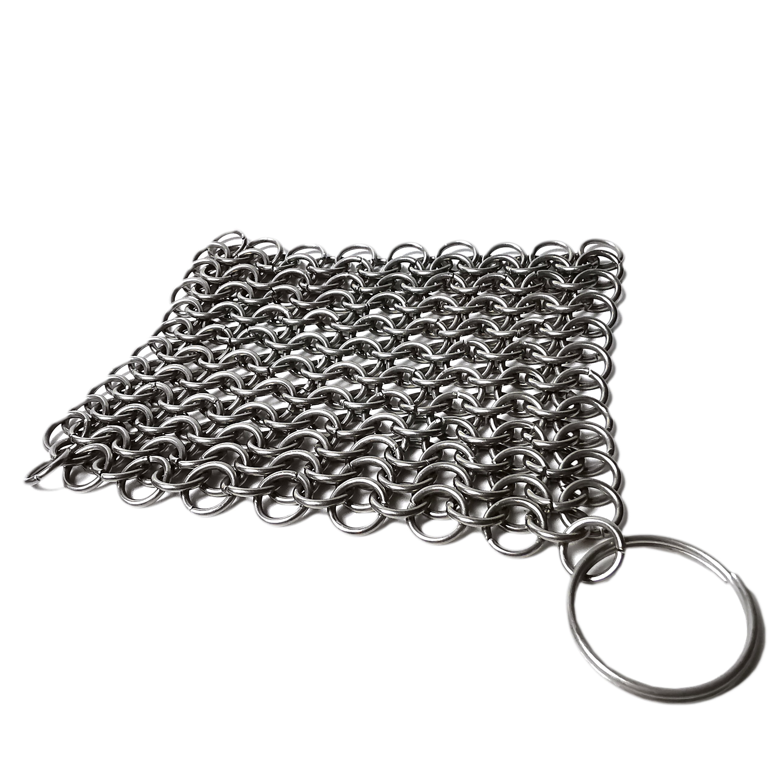 Mythrojan Stainless Steel Cast Iron Skillet Cleaner Chainmail Cleaning ...