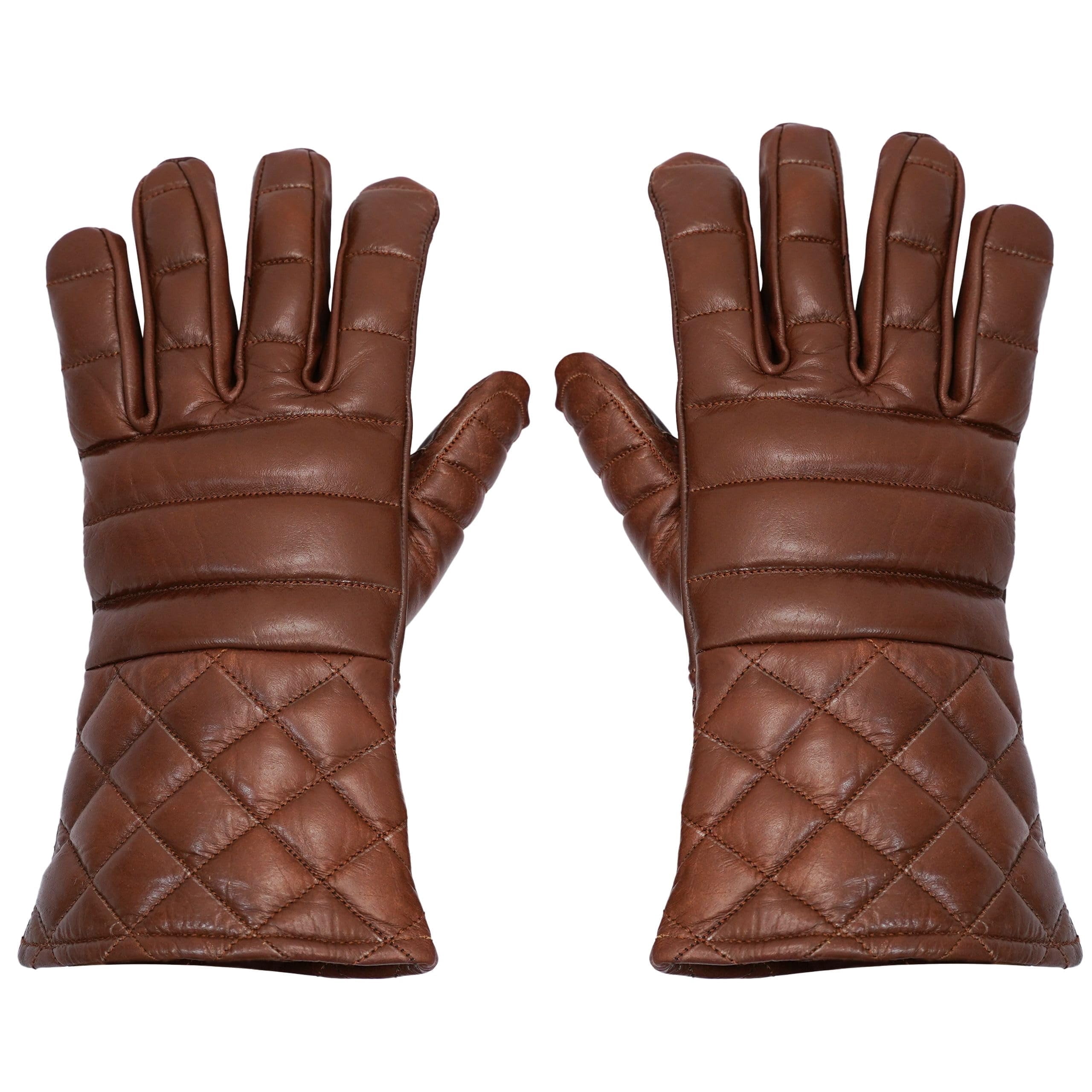 Mythrojan Swordsman Hema Fencing Gloves Lightly Padded Genuine Leather ...