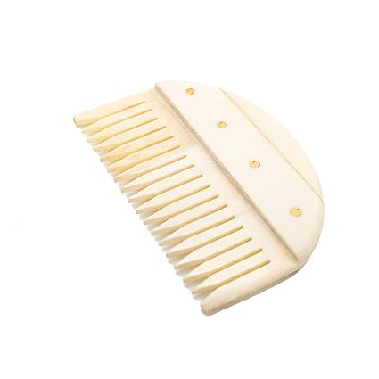 Mythrojan Wide Teeth Handmade Germanic Bone Comb Large Tooth Detangling ...