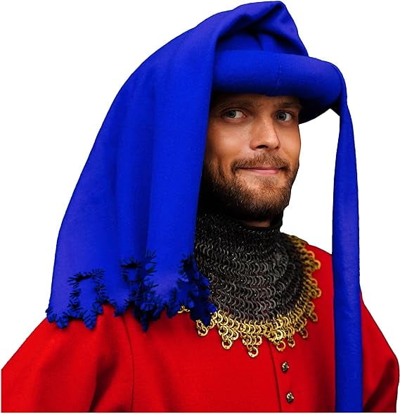 Mythrojan Wool Chaperon “The Knight” : Medieval 15th Century Chaperone ...