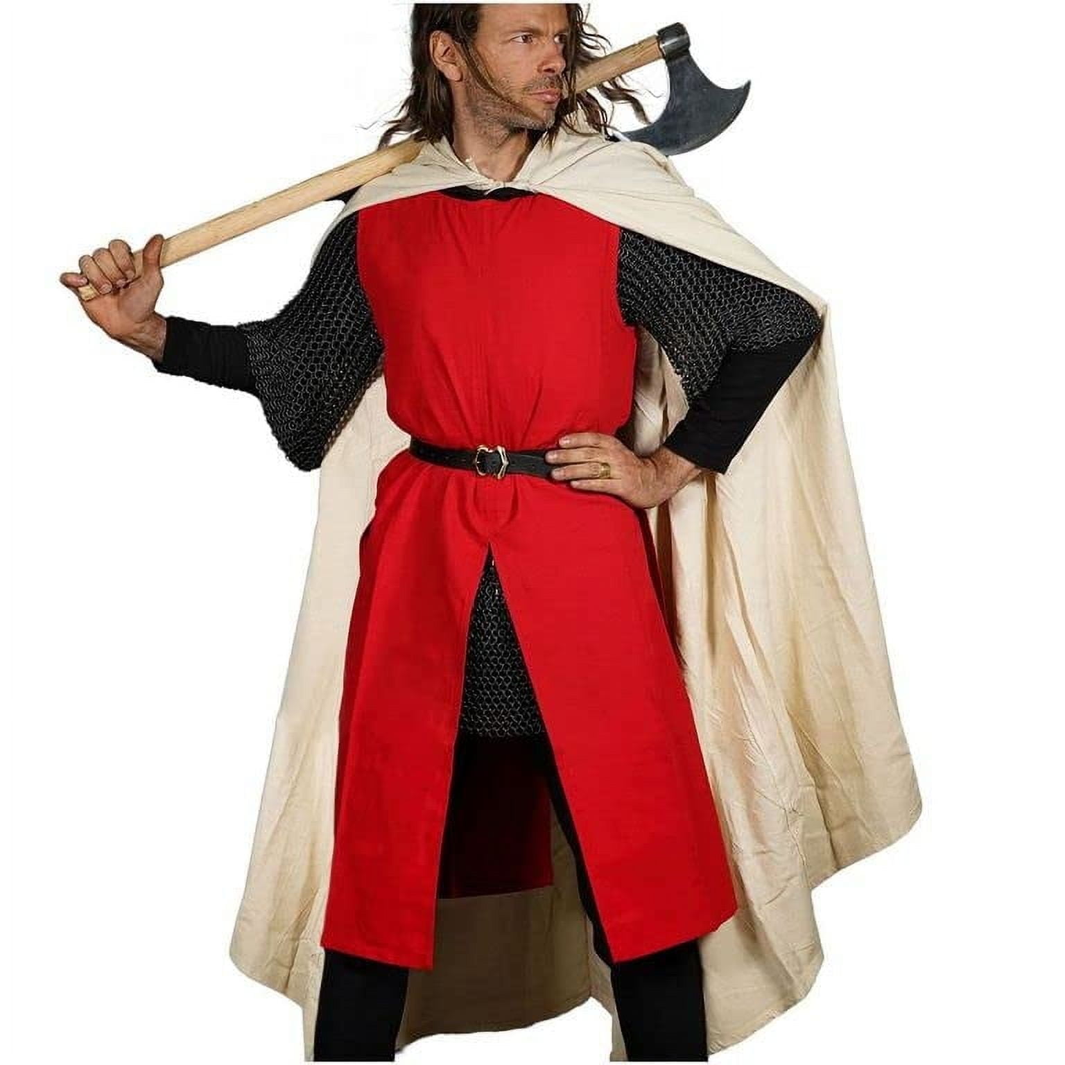 Mythrojan Woolen Hooded Cloak Cape White Haloween Cosplay LARP ...