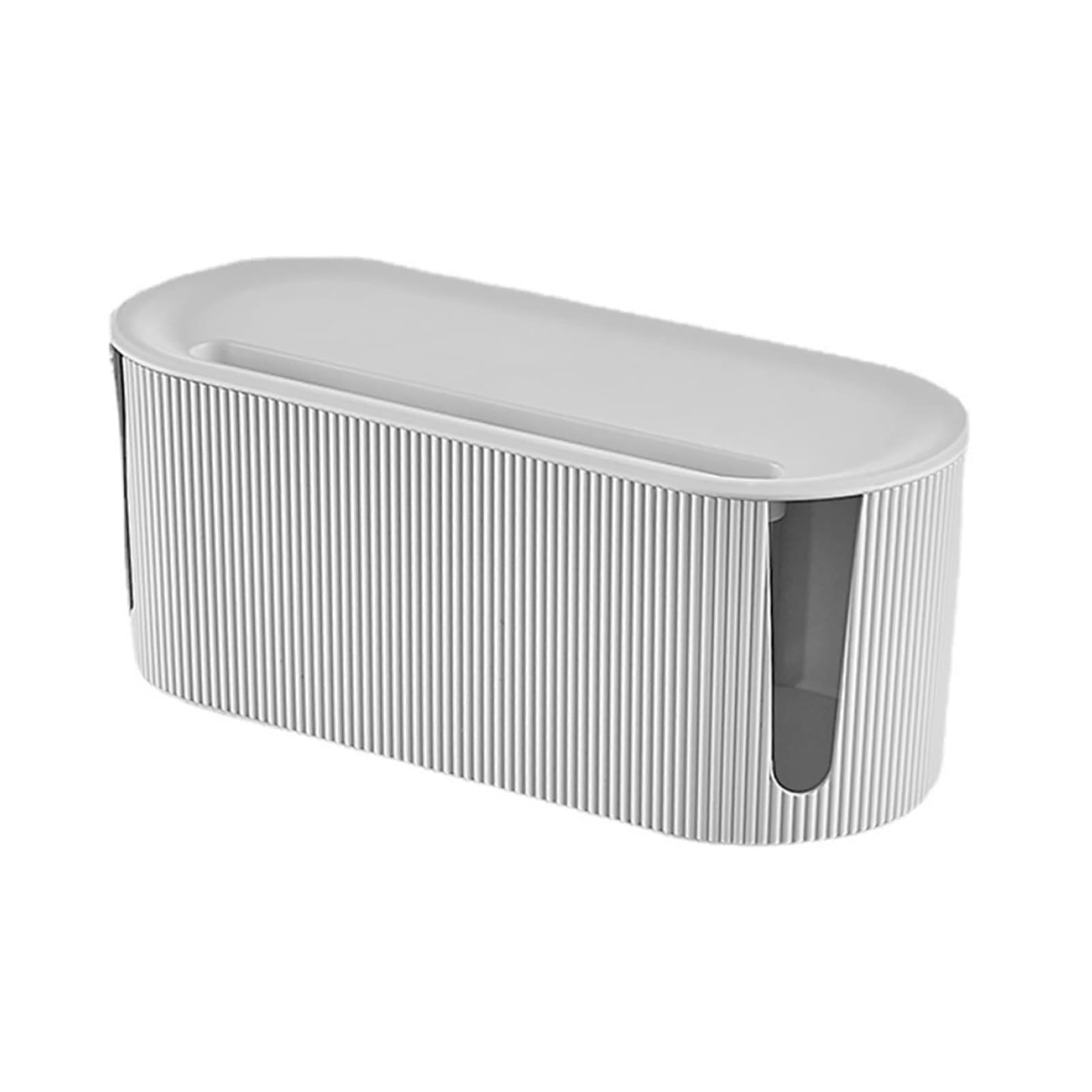 Myvepuop Storage Box Clear Out,No Rdic Cable Management Box Brown Wire ...