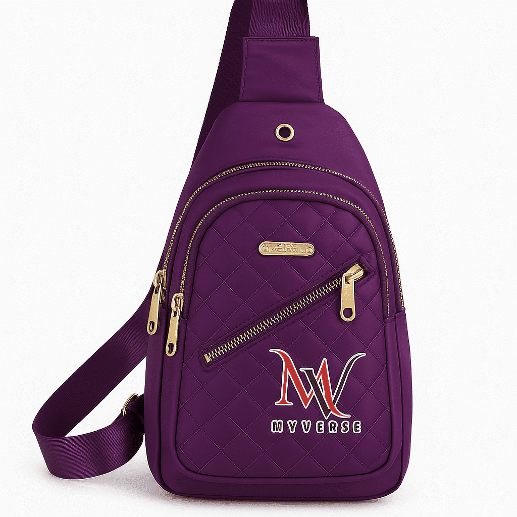 Myverse Crossbody Sling Backpack, Waterproof Zipper Lock changeable ...