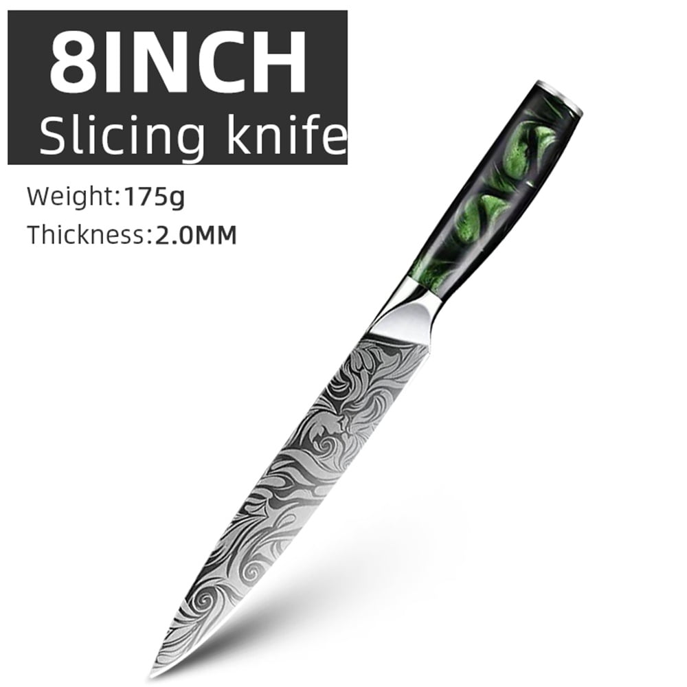 Myvit Damascus Steel Kitchen Knife Japanese Santoku Knife Professional ...