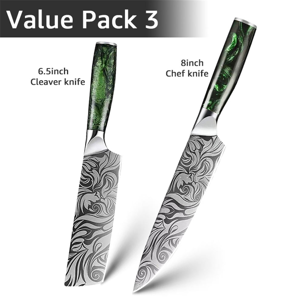 Myvit Damascus Steel Kitchen Knife Japanese Santoku Knife Professional ...