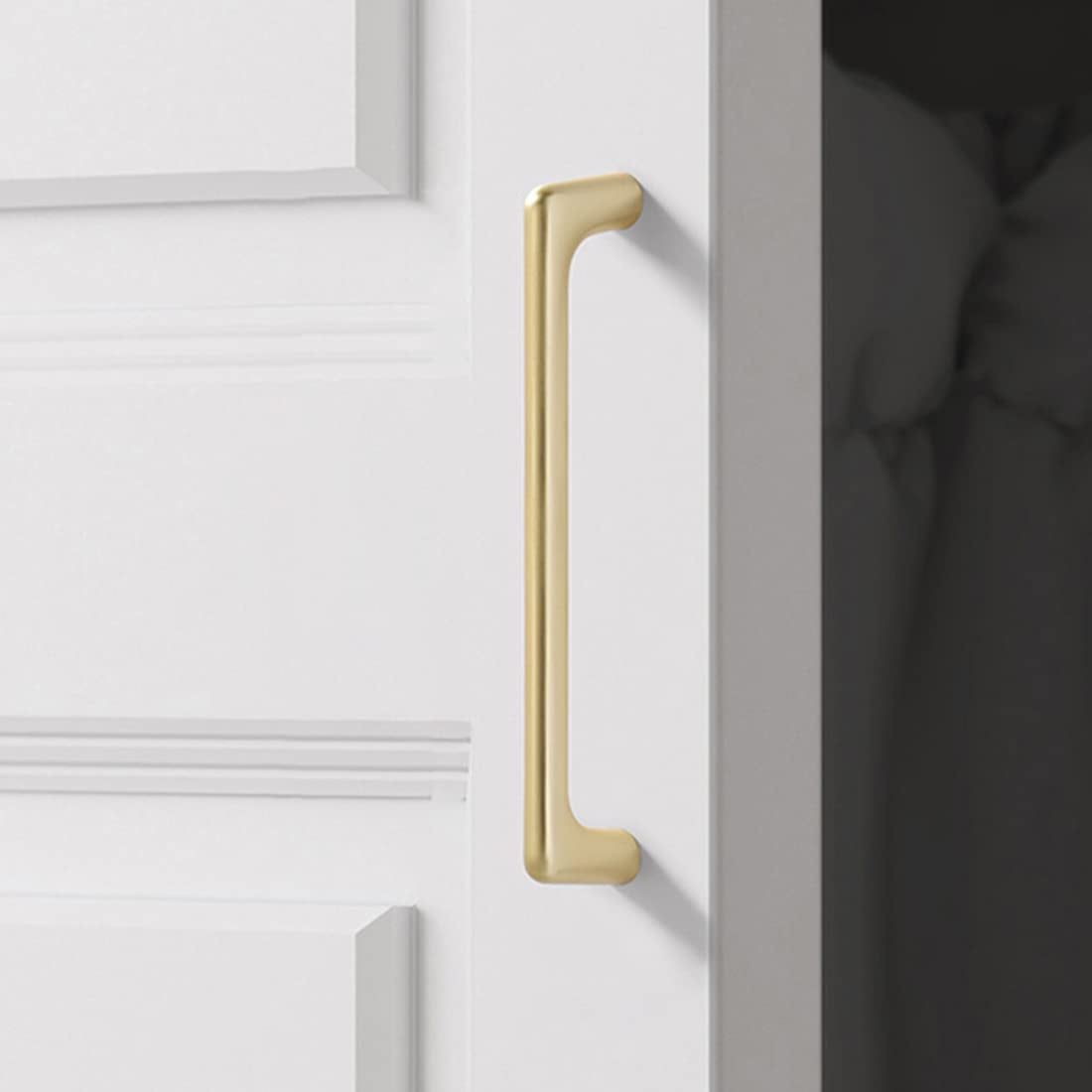 Myxekllo 8 Pack Gold Cabinet Drawer Pulls, Brushed Gold Pulls Handles ...