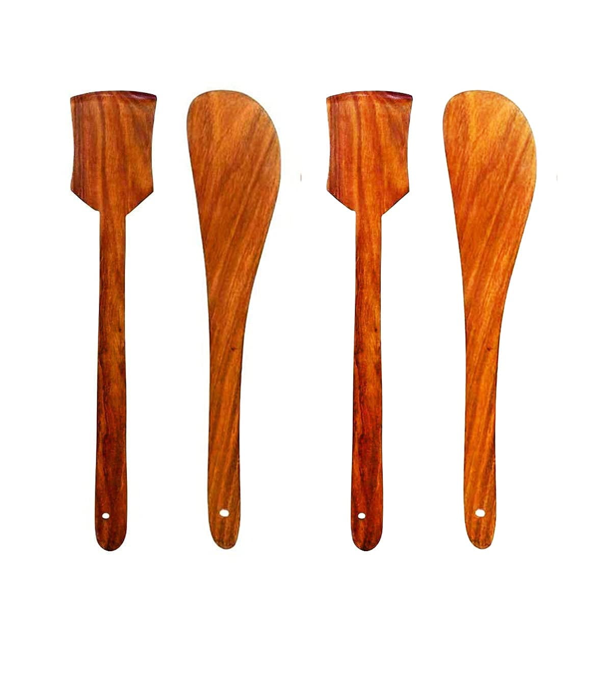 Myy Brand Home and Kitchen NonStick Long Handle Wooden Serving and ...