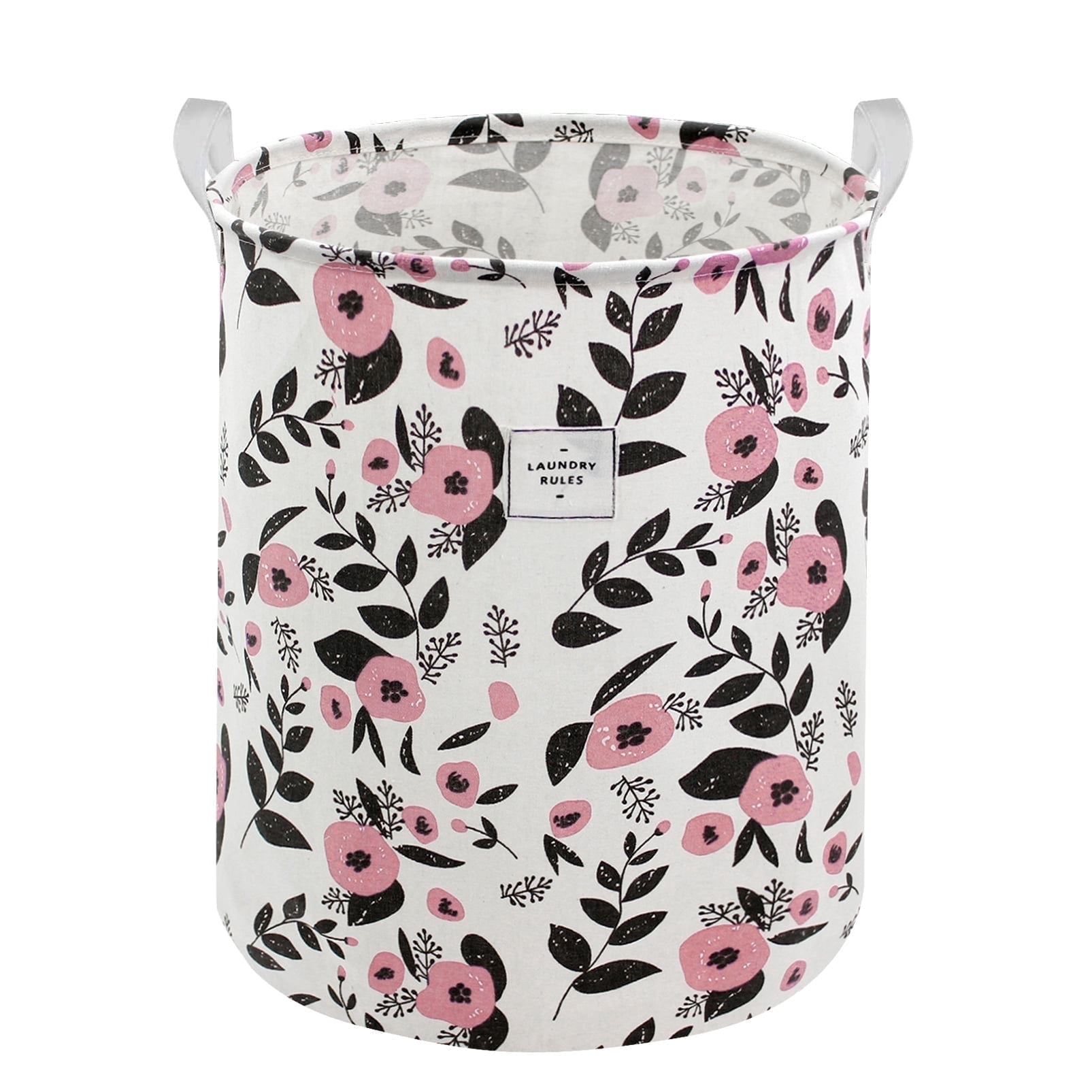 Mziart Baby Laundry Basket, Cute Floral Pattern Collapsible Laundry ...