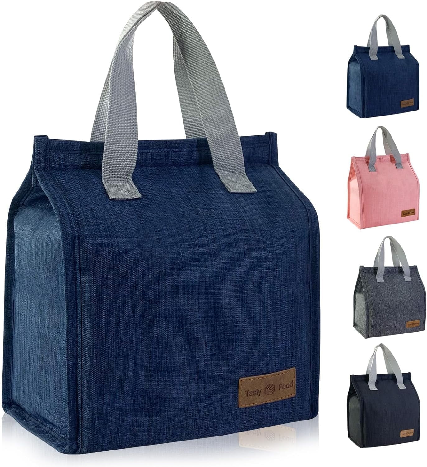 Mziart Lunch Bag, Insulated Lunch Box for Women Men, Simple Small Lunch ...