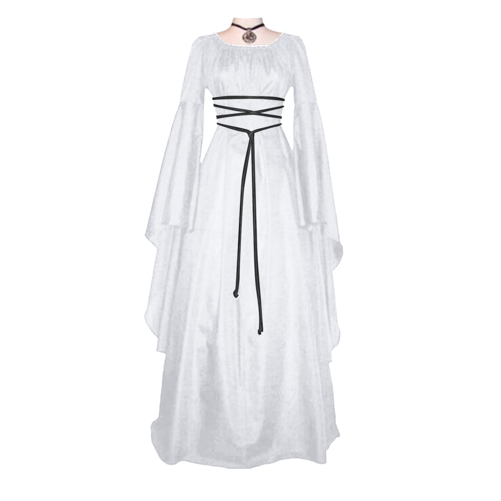 Mzoazpie Maxi Dress for Women Gothic Clothes Retro Gothic Gown Gothic ...