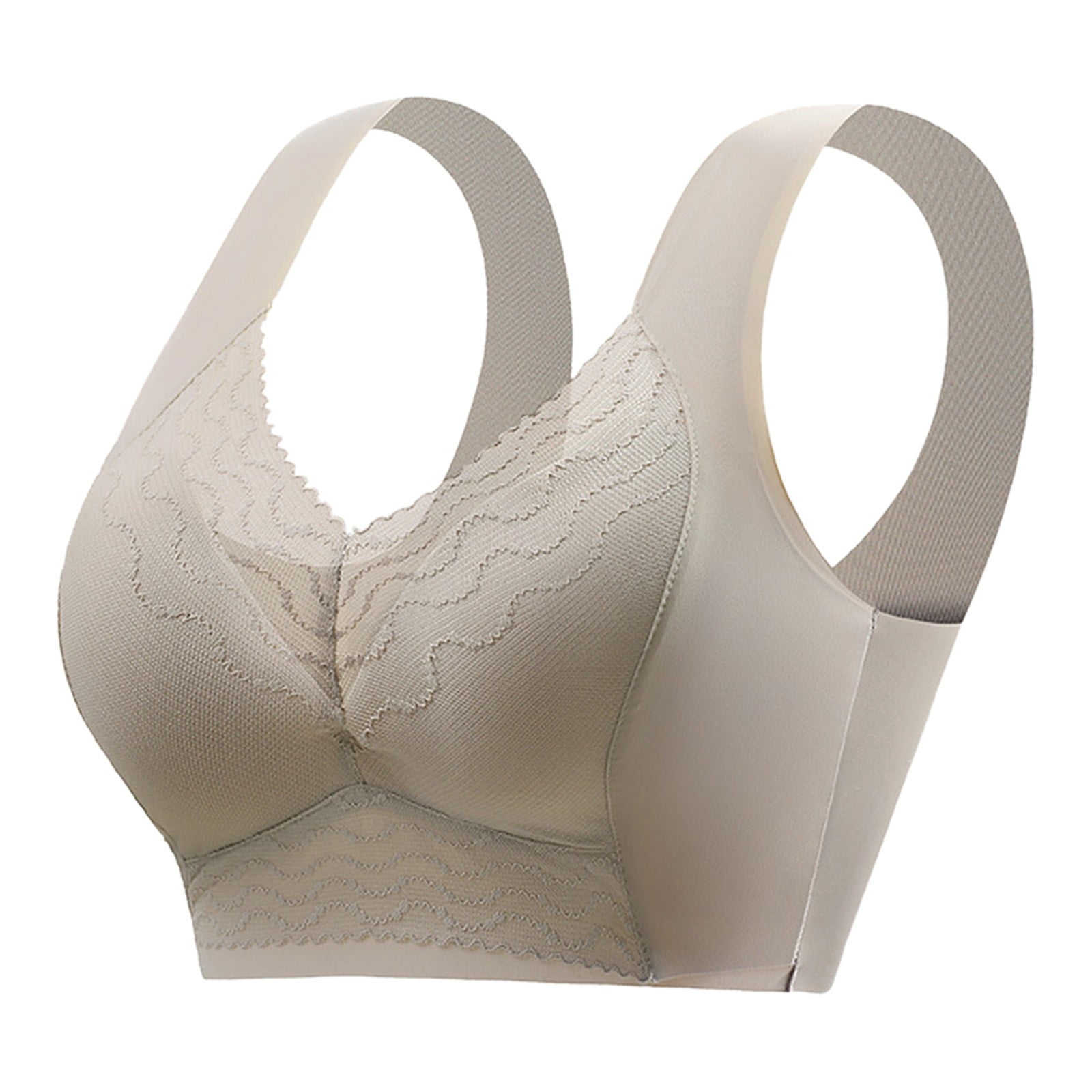 Mzoazpie Women's Front Side Buckle Women Bras Push Up Lace Edge without ...