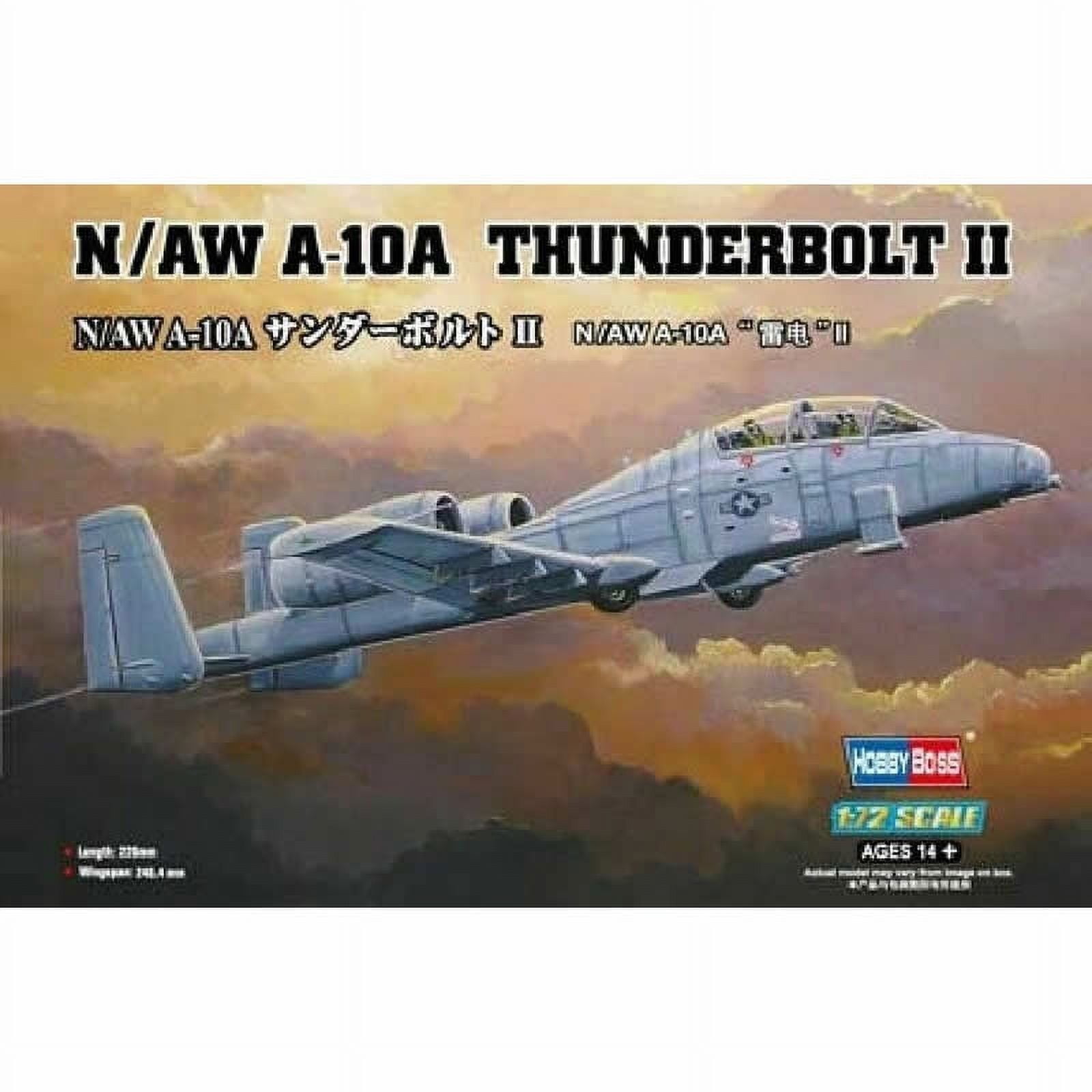 N/AW A-10A Thunderbolt 1/72 Scale Plastic Model Kit Hobby Boss ...