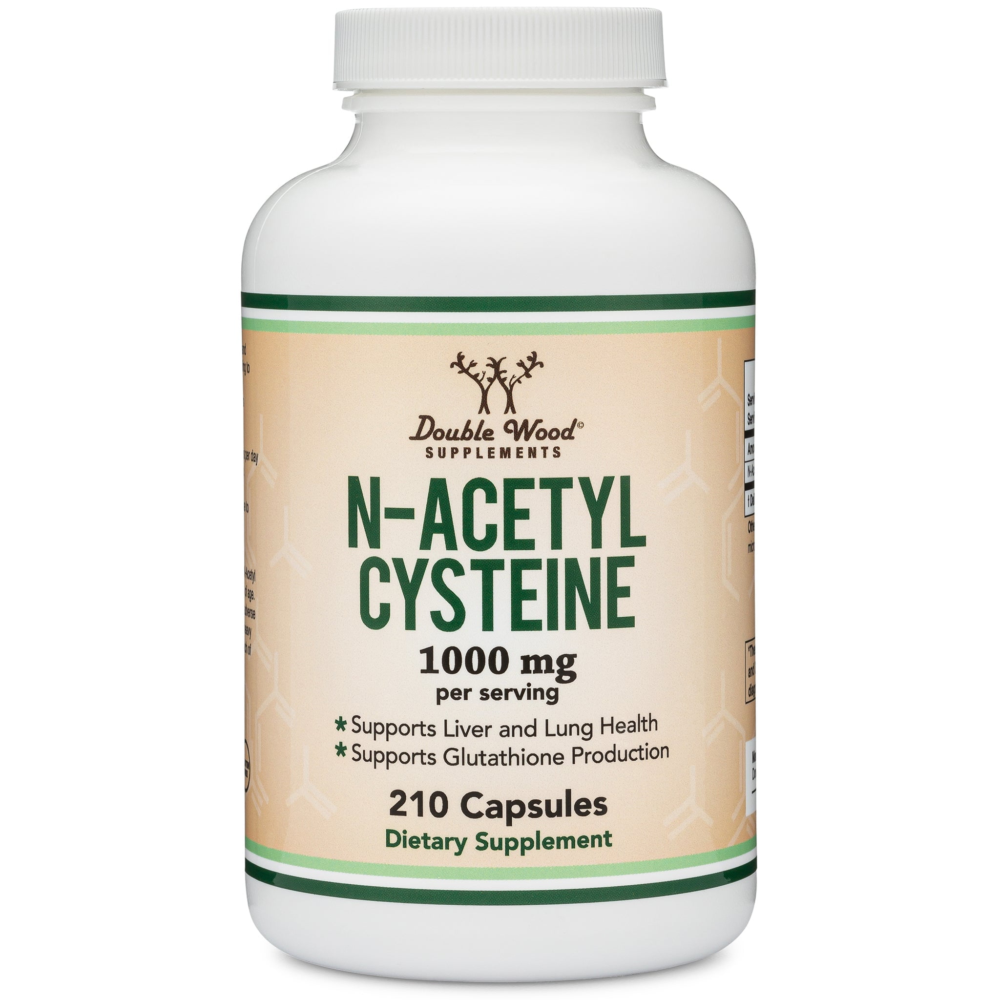 N-Acetyl Cysteine (NAC) - 210 x 500 mg capsules - Supports Glutathione ...