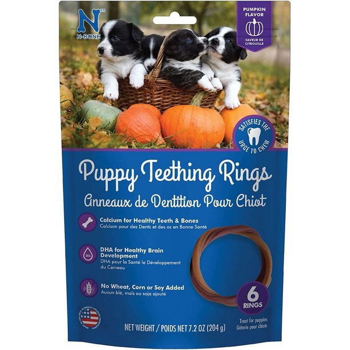 N-Bone N-Bone Puppy Teething Ring - Pumpkin Flavor Puppy Teething Ring ...