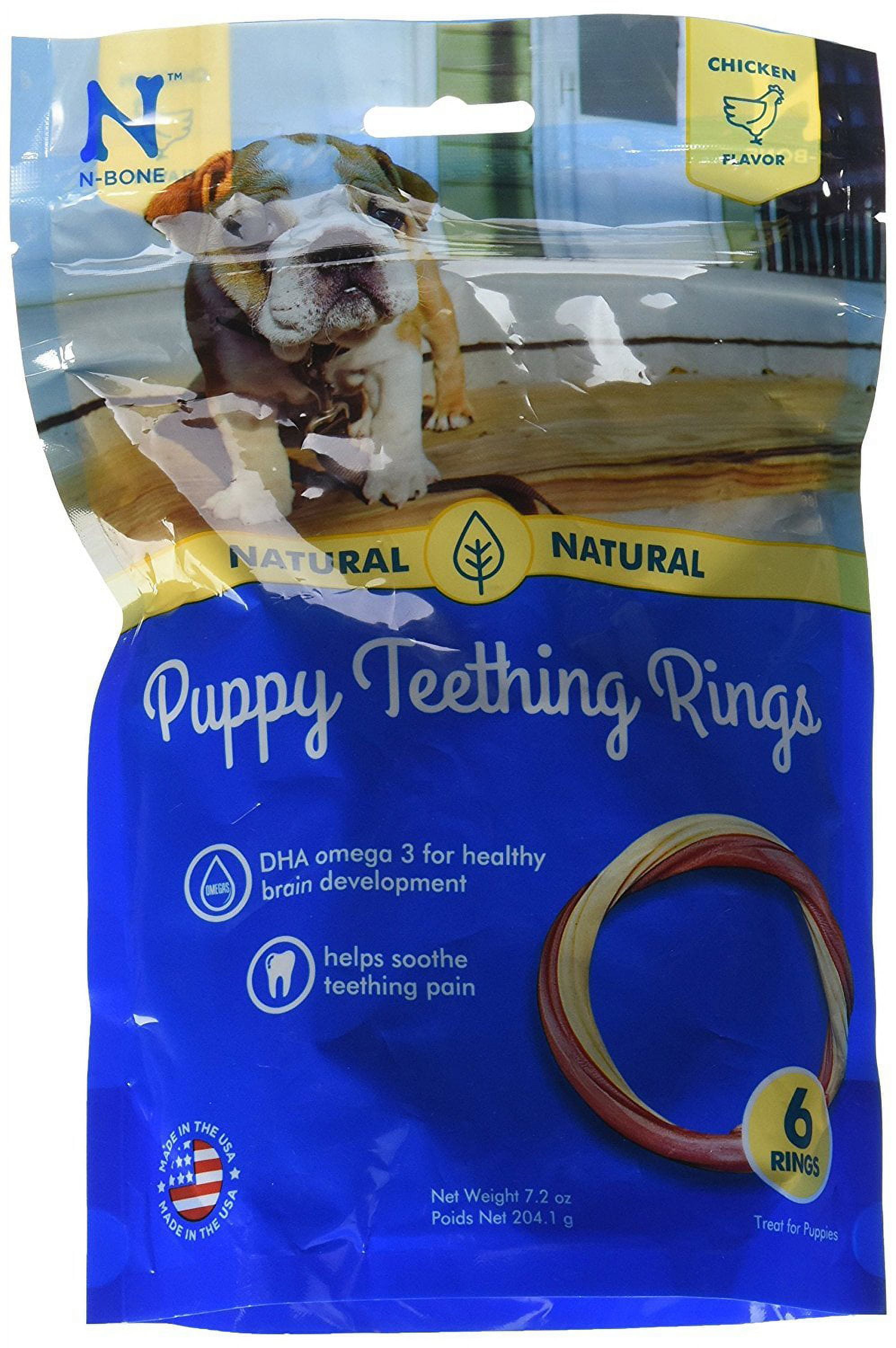 N-Bone Puppy Teething Ring Chicken Flavor 2 Pack Of 6 Rings - Walmart.com