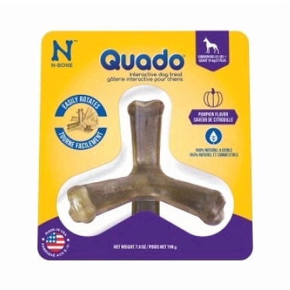 N-Bone Quado Interactive Dog Bones for Dental Health, Long Lasting dog ...