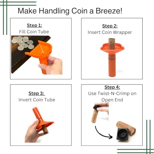 N. F. String & Son, Inc. Coin Sorter Tubes, Assorted Preformed Coin ...