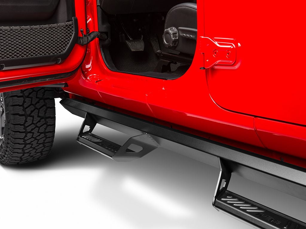 N-Fab by RealTruck Predator Pro Steps | Wheel-to-Wheel, Rust-Proof ...