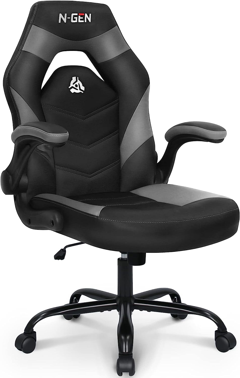 N-GEN Ergonomic Sturdy Gaming Chair, Comfortable with Flip-Up Armrest ...