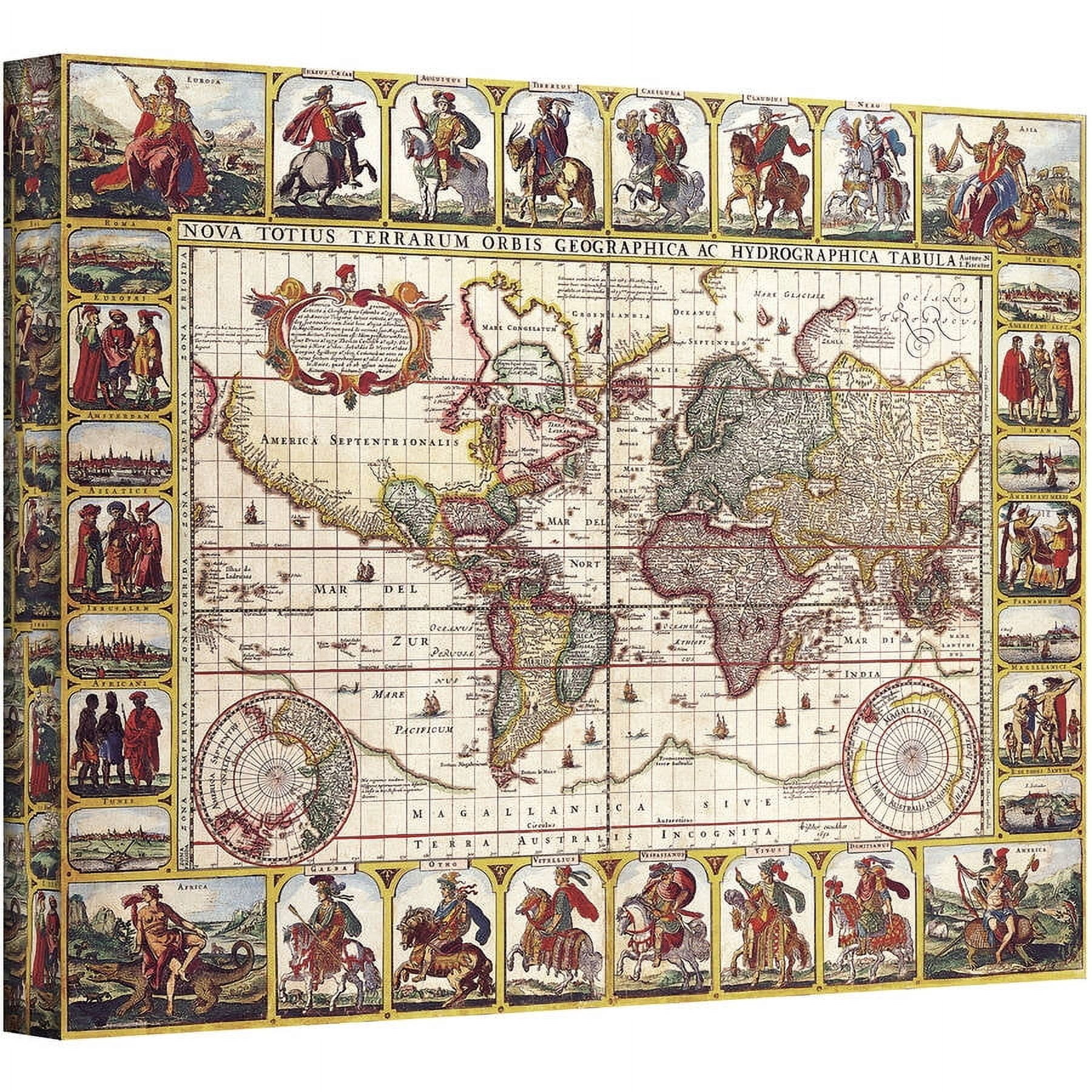 N.I. Piscator "Nova Totius Terrarum Orbis Geographica Ac Hydrographica ...