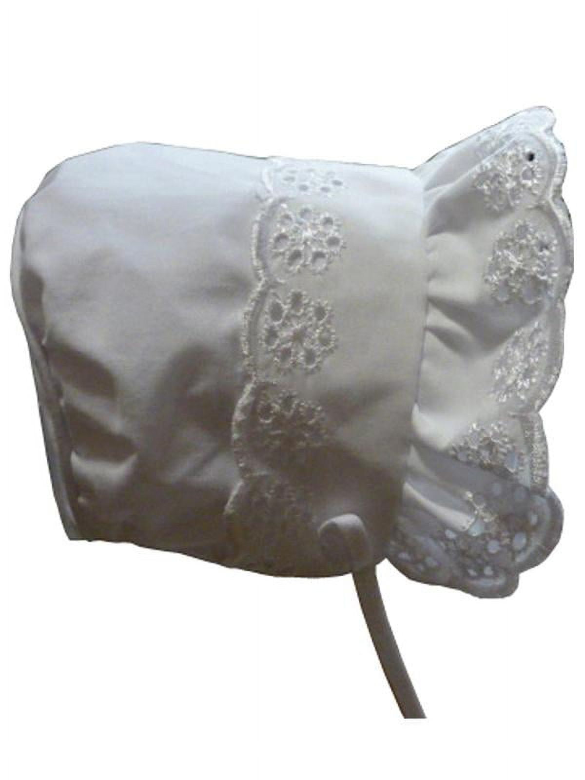 N'Ice Caps Baby Girls Infants Closed Back Summer Bonnet Hat - White UV ...