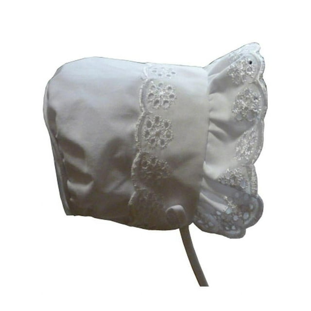 N'Ice Caps Baby Girls Infants Closed Back Summer Bonnet Hat - White UV ...