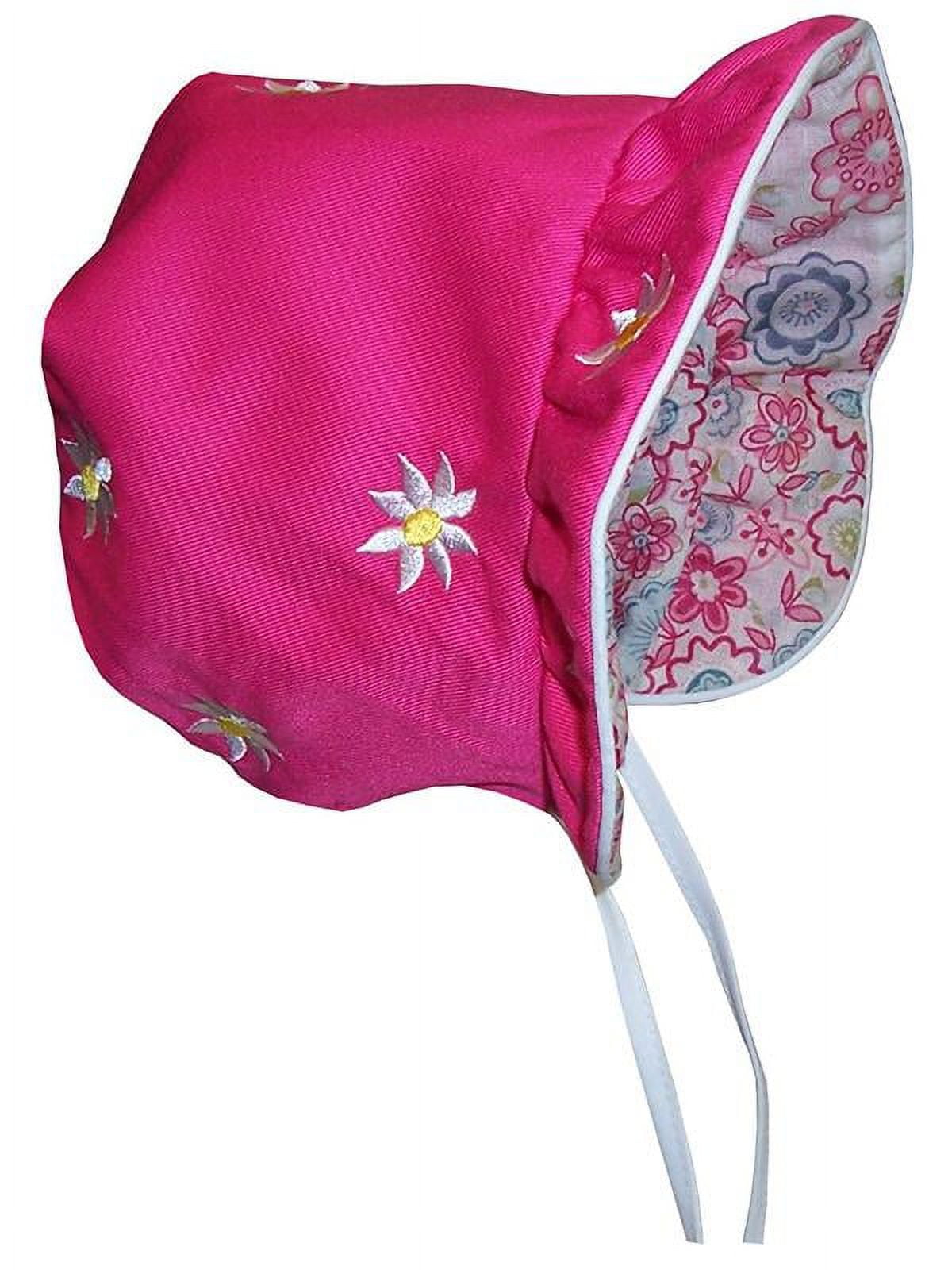 N'Ice Caps Baby Girls Infants Reversible Sun Bonnet Hat - Summer UV ...