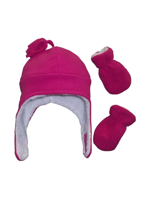 Toddler Kids Fleece Cap With Ear Flap Baby Boys Girls Infant Cotton ...