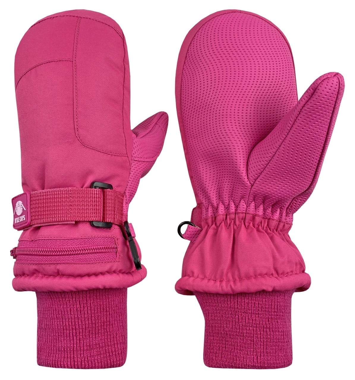 N'Ice Caps Kids Thinsulate Waterproof Winter Snow Mittens Insulated Toddler Female Pink ...