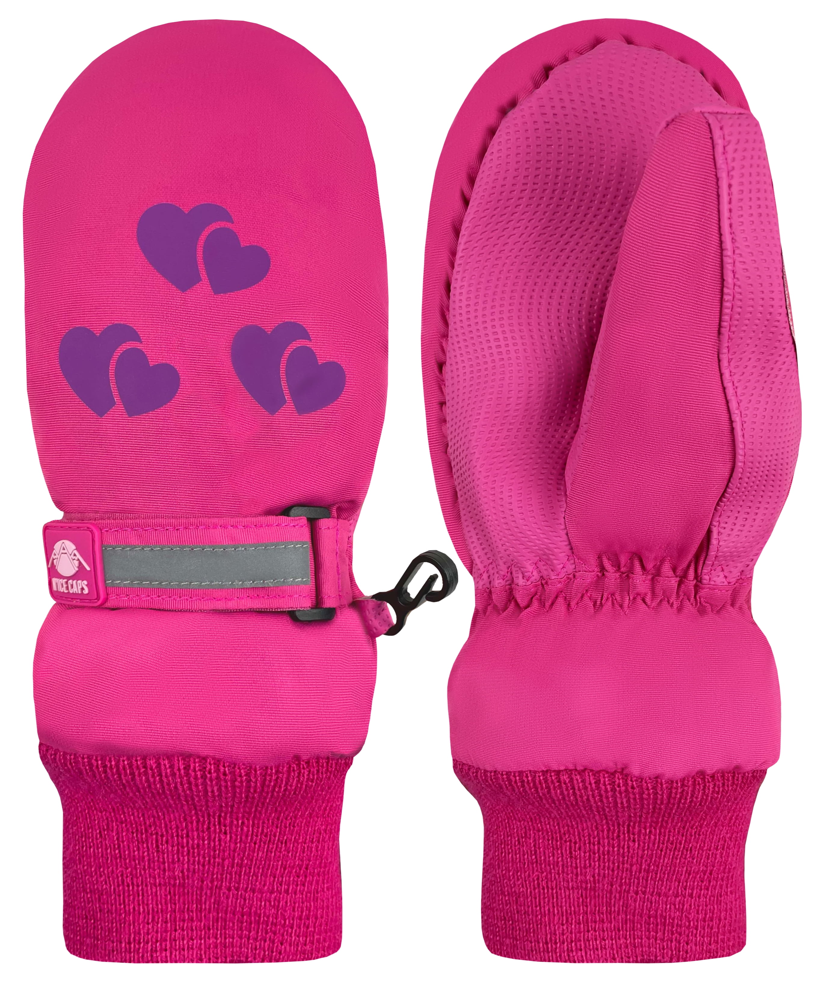 N'Ice Caps Kids Waterproof Thinsulate Mittens Reflector Winter Snow Gloves Boys Girls Toddler ...