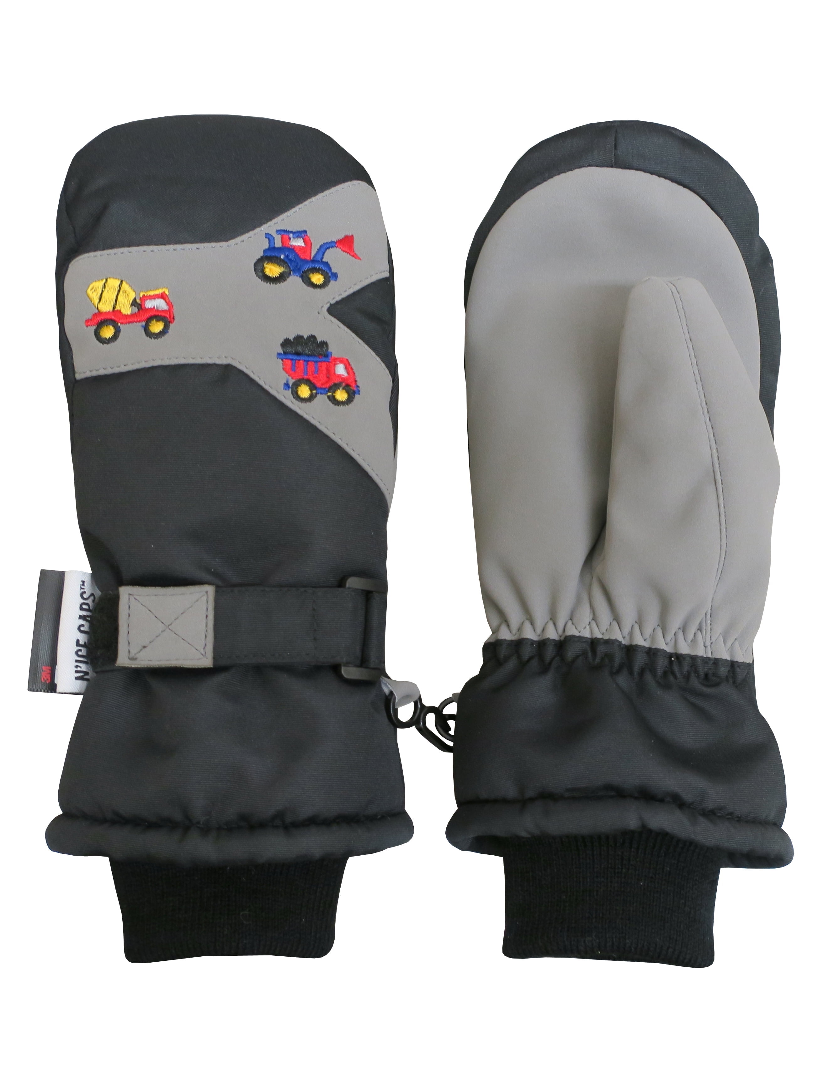 N'Ice Caps Kids Waterproof Thinsulate Snow Mittens | Boys Toddlers ...