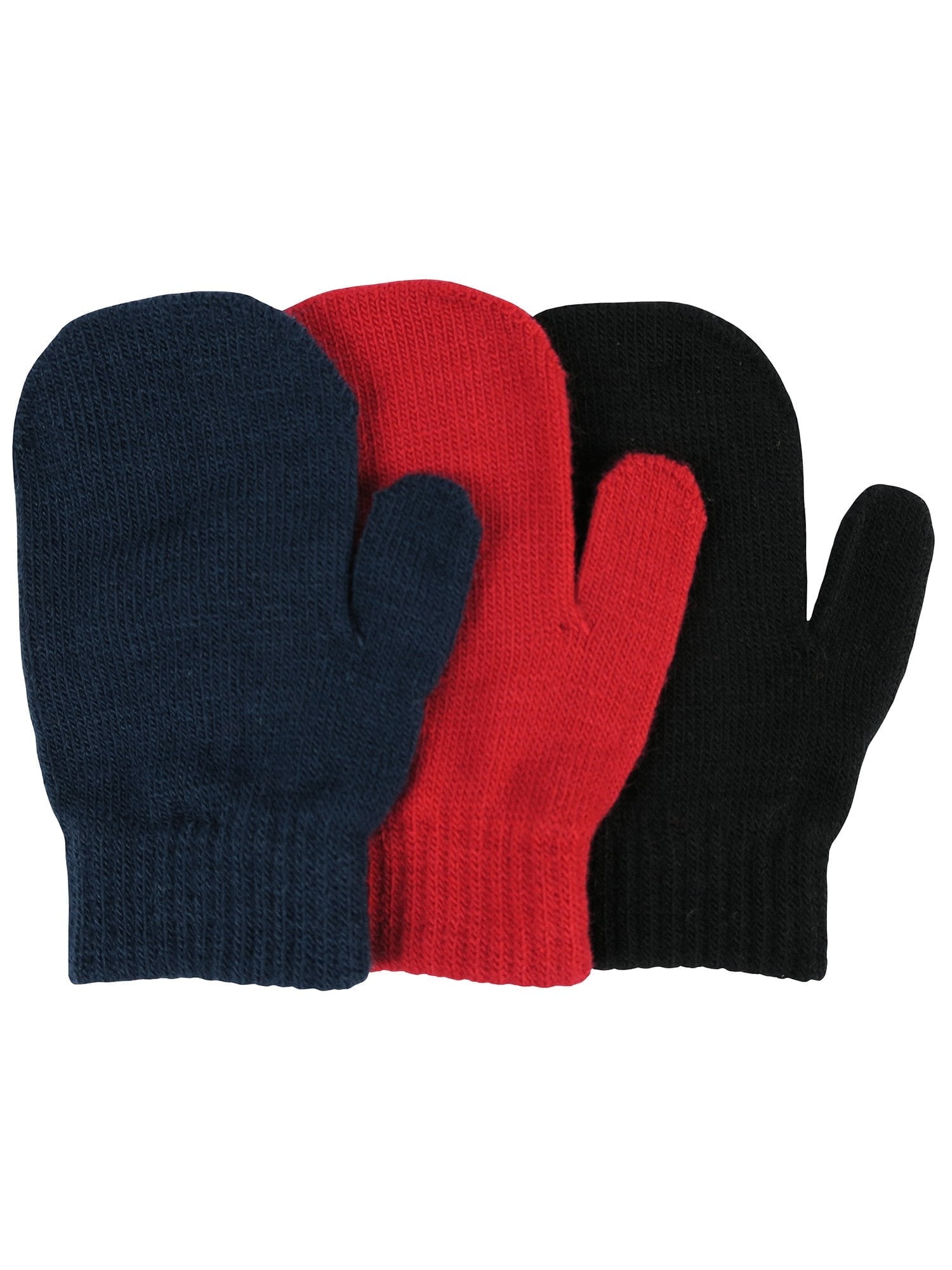 N'Ice Caps Little Kids Magic Stretch Mittens 3 Pair Pack Assortment ...