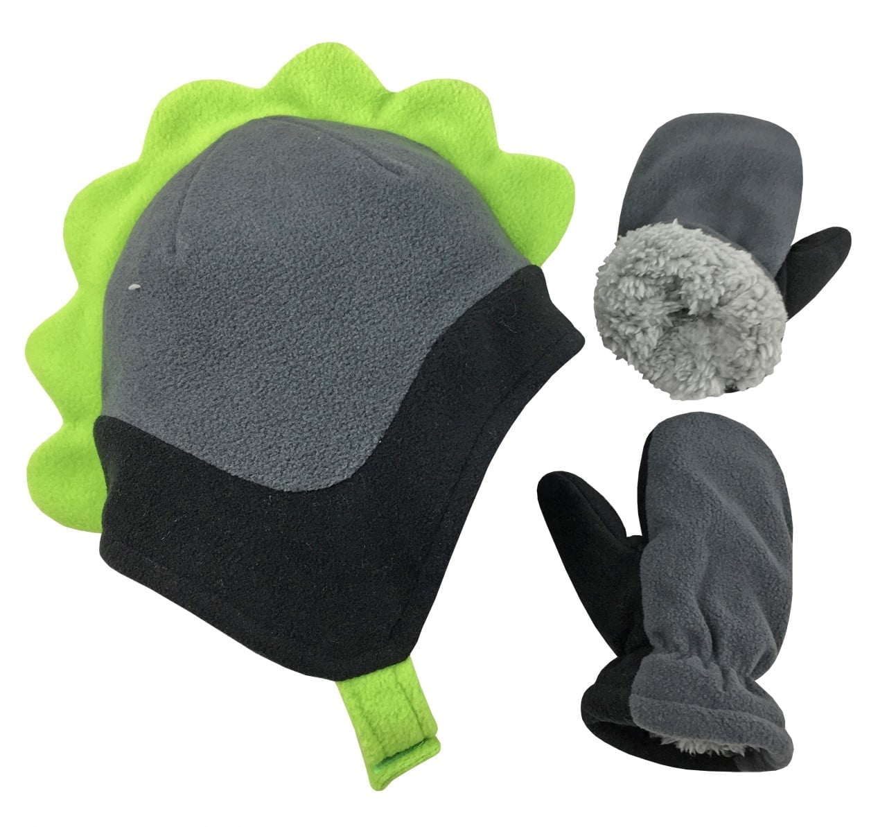 N'Ice Caps Toddler Boys Baby Fleece Hat Mitten Winter Dino Set Kids ...