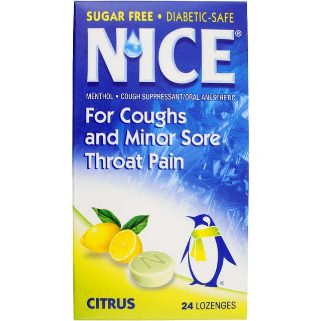 N?Ice Sugar-Free Lozenges, Citrus, 24 Ct - Walmart.com