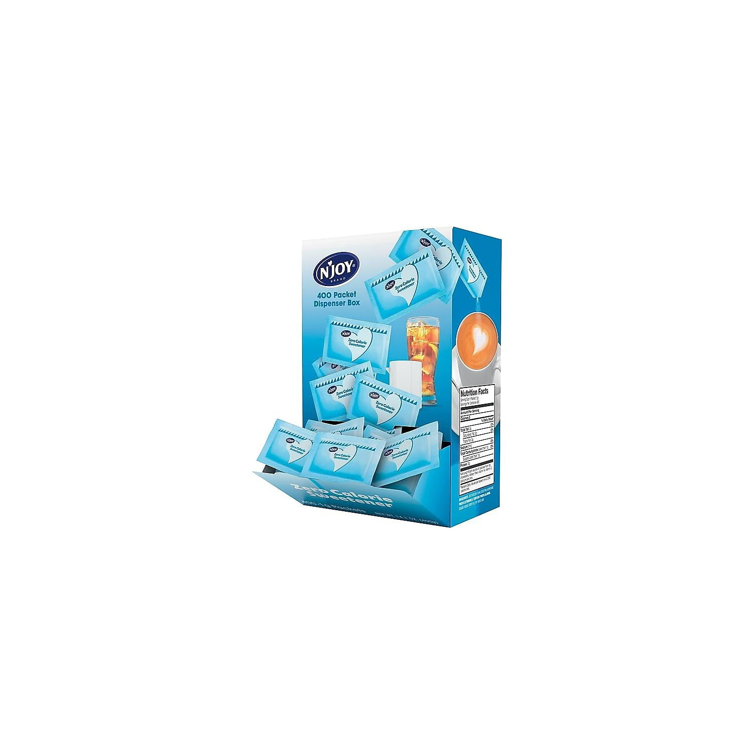 N'JOY® Aspartame Packets With Dispenser, Blue, Box Of 400 - Walmart.com