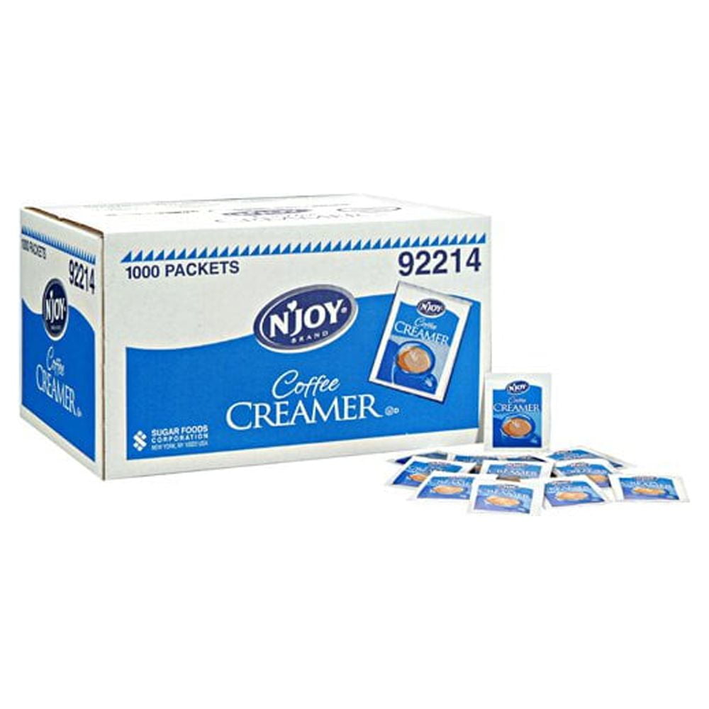 NJOY Non-Dairy Powdered Coffee Creamer Packets 1,000 Ct, Single-Serve ...