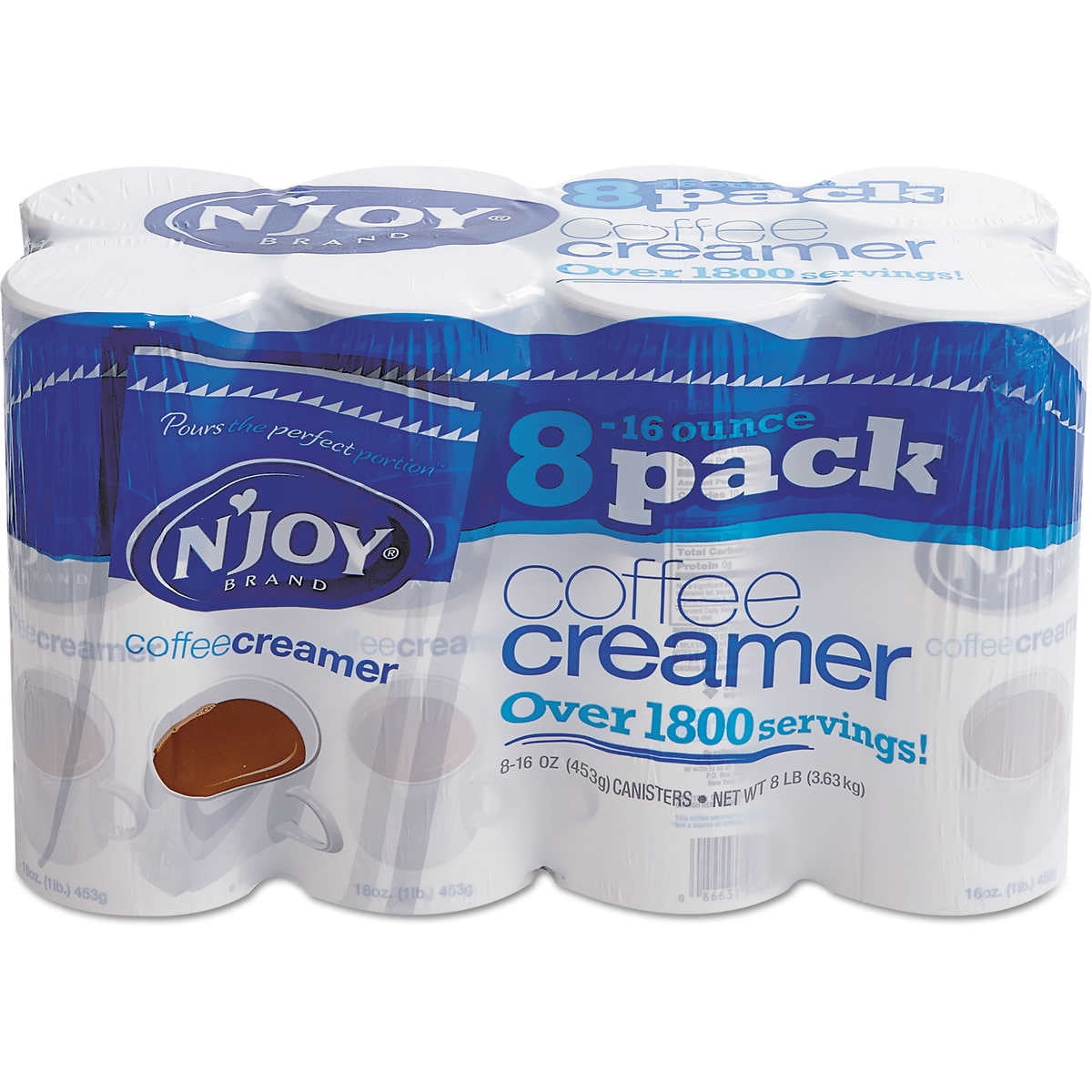N'Joy Original Powdered Coffee Creamer 16 oz, 8-count - Walmart ...