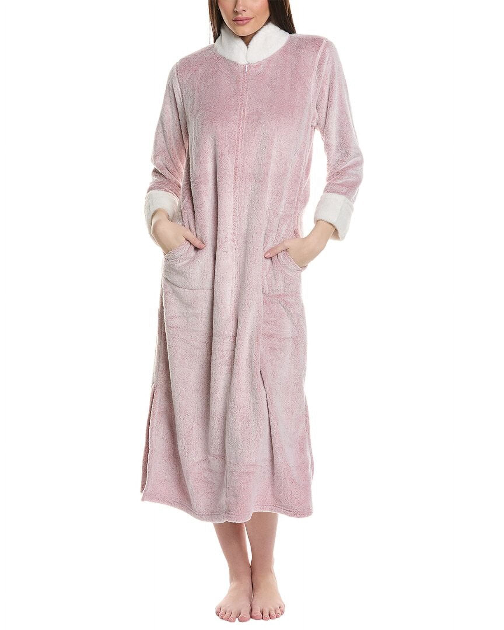 N Natori womens Frosted Fleece Zip Lounger, m, Brown - Walmart.com